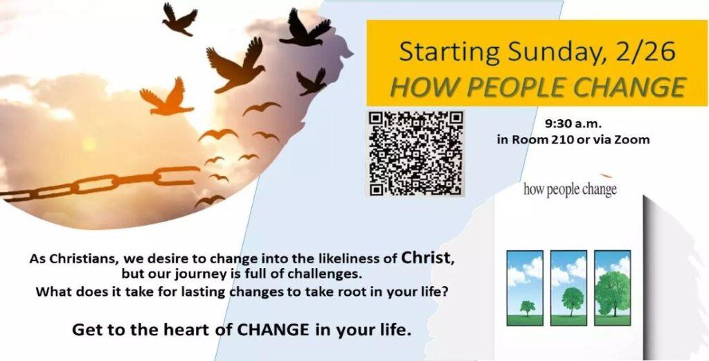 HOW PEOPLE CHANGE - 亚特兰大华人基督教会北堂